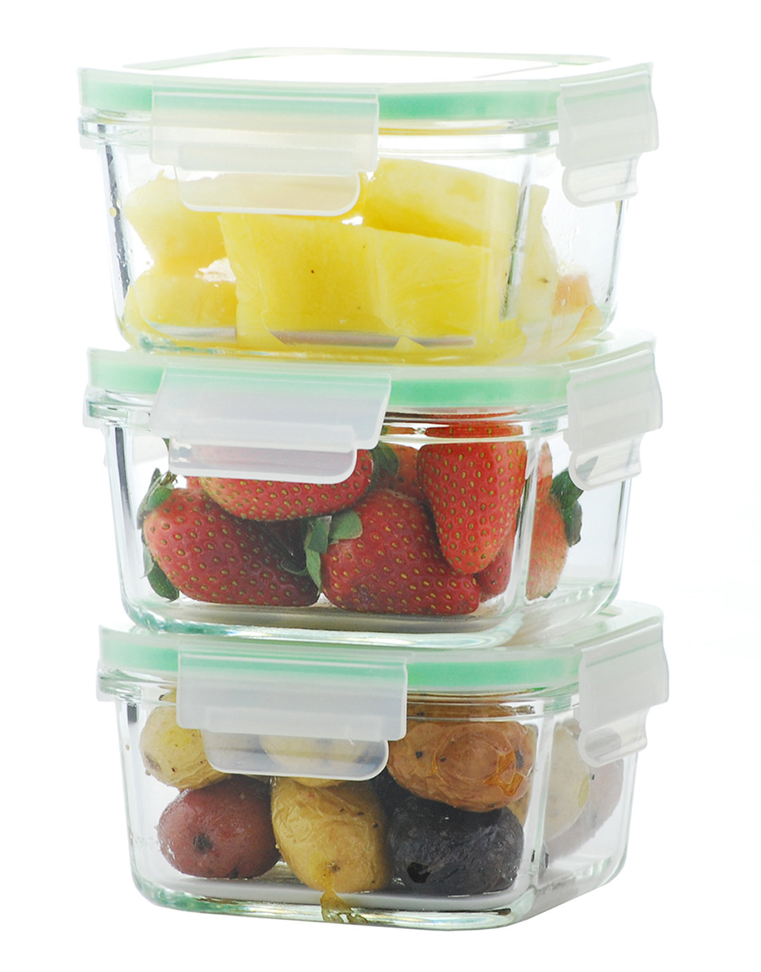 Kinetic GoGREEN Glassworks 3 Container Food Storage Set & Reviews | Wayfair