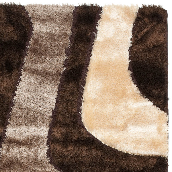 Wade Logan® Anna Hand-Tufted Brown/Beige Area Rug & Reviews | Wayfair