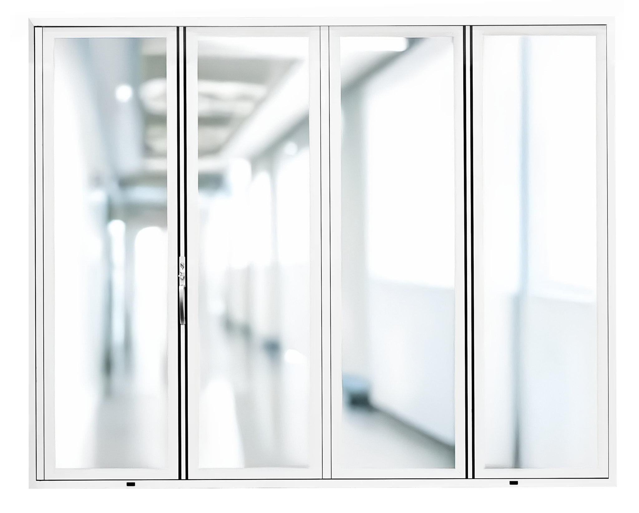 Foreverdoors 4 Panel, Folded Out, Folding Patio Door, Aluminum Folding ...