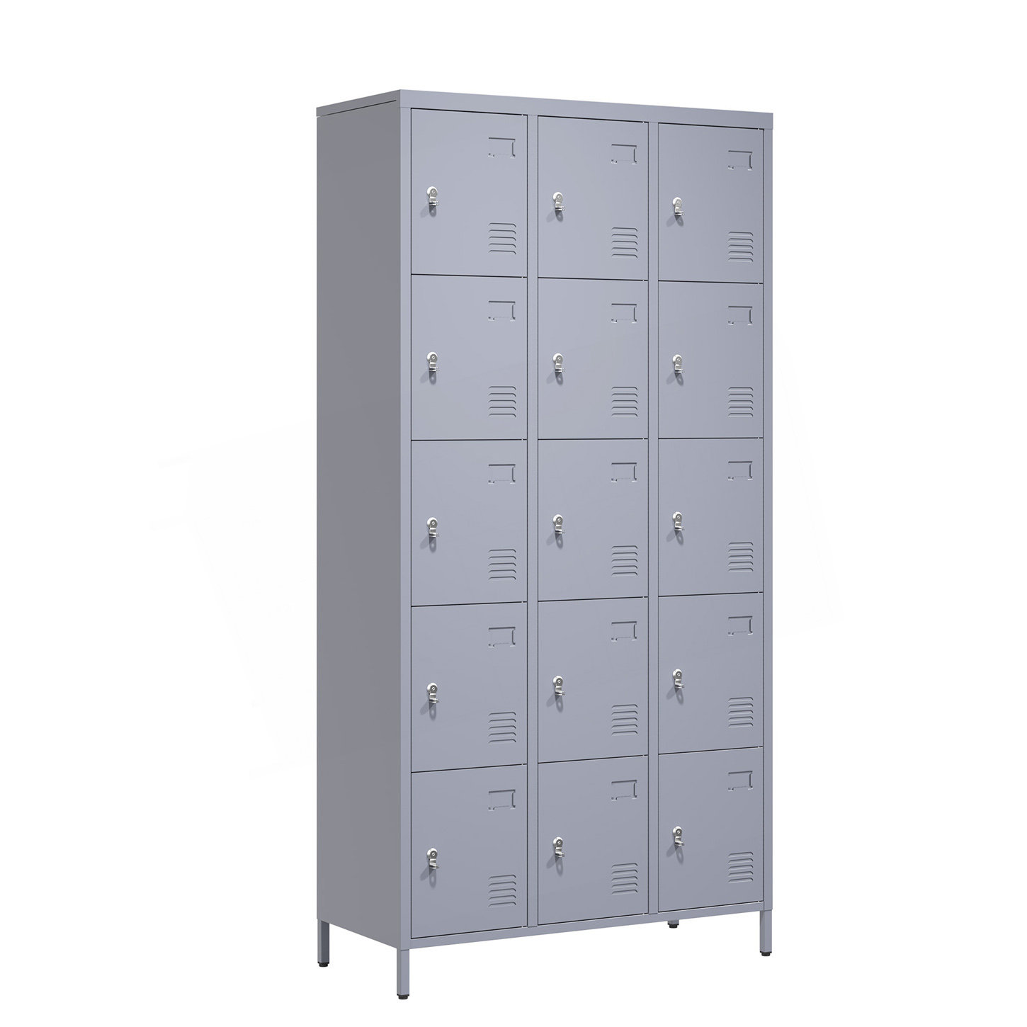 Ophelia & Co. 15 Door Metal Lockers With Lock, Storage Locker Cabinet ...