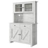 August Grove Armoire de cuisine avec support pour micro-ondes, huche ...