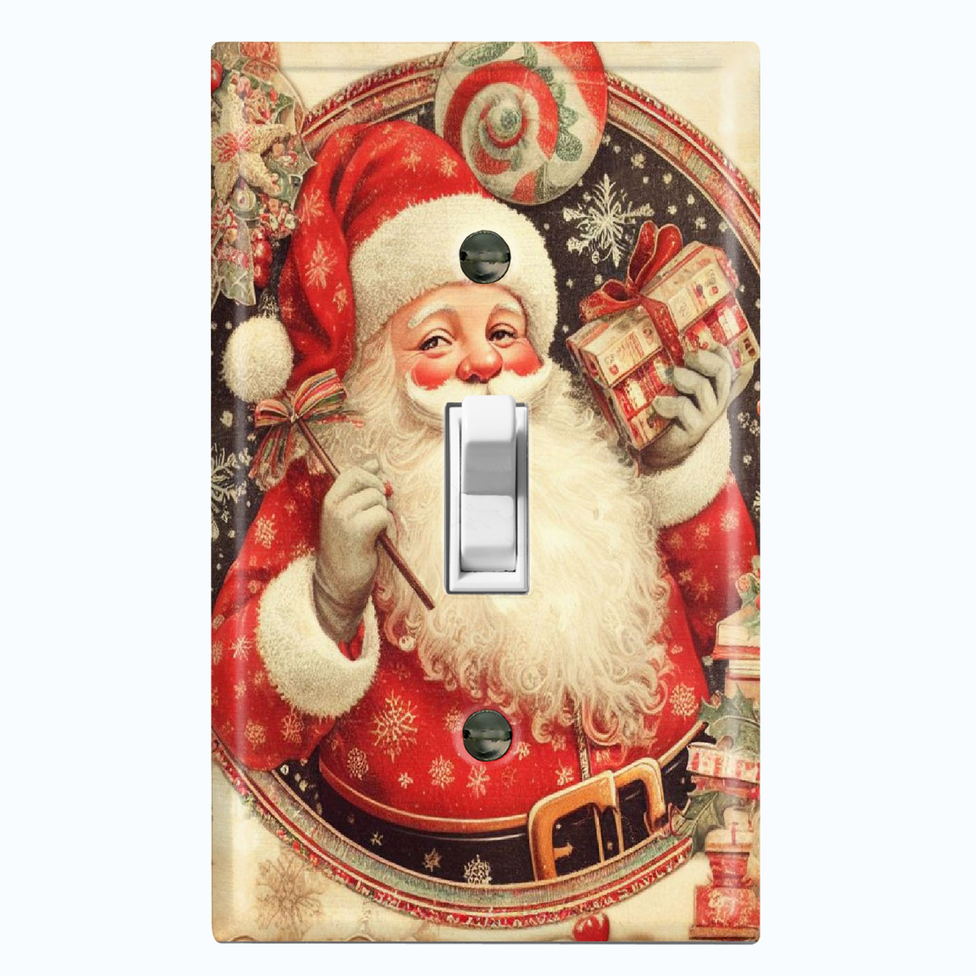 WorldAcc Old Santa Claus Present Gifts Nature Themed 1 - Gang Toggle ...