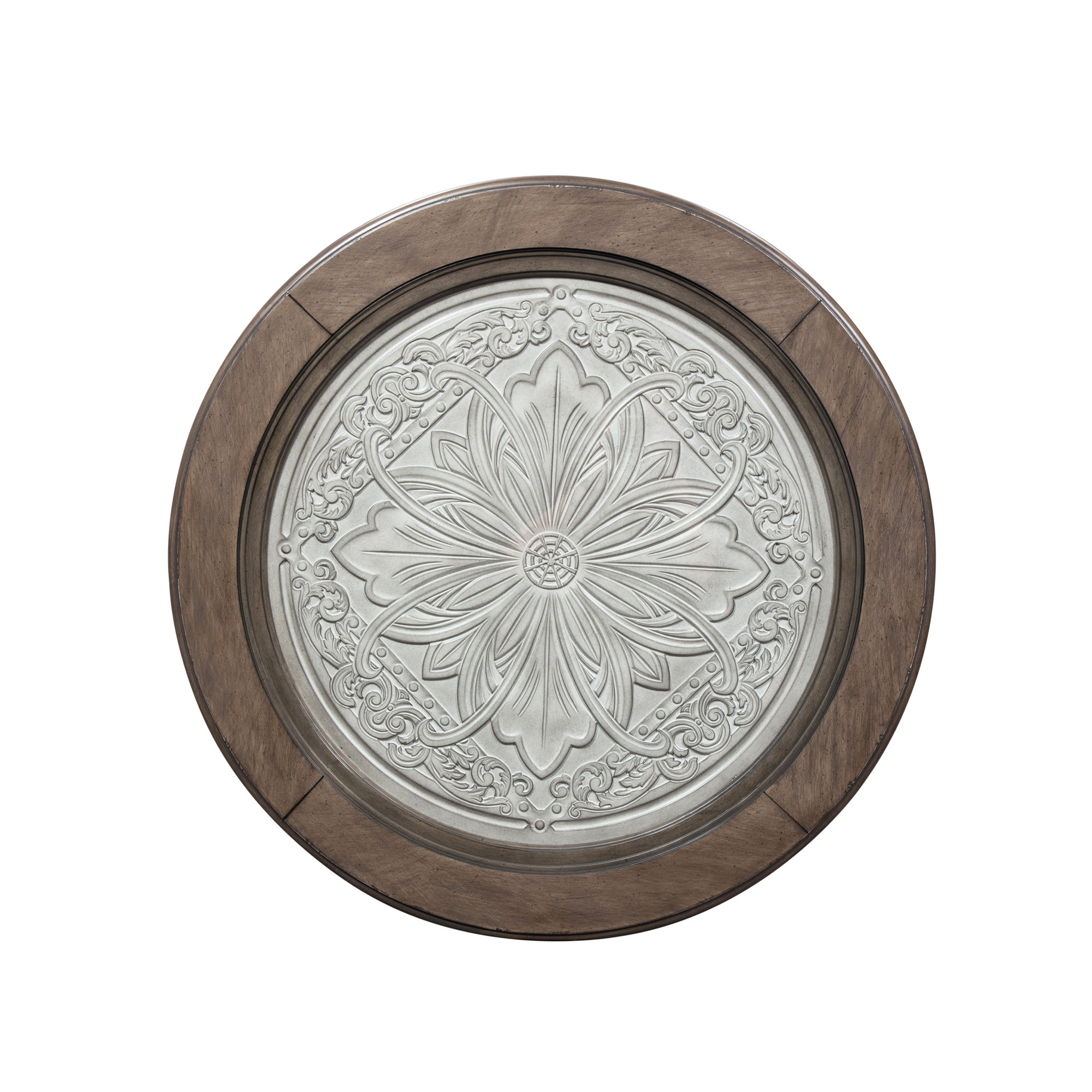 Liberty Furniture Heartland Round Ceiling Tile Cocktail Table - Wayfair ...