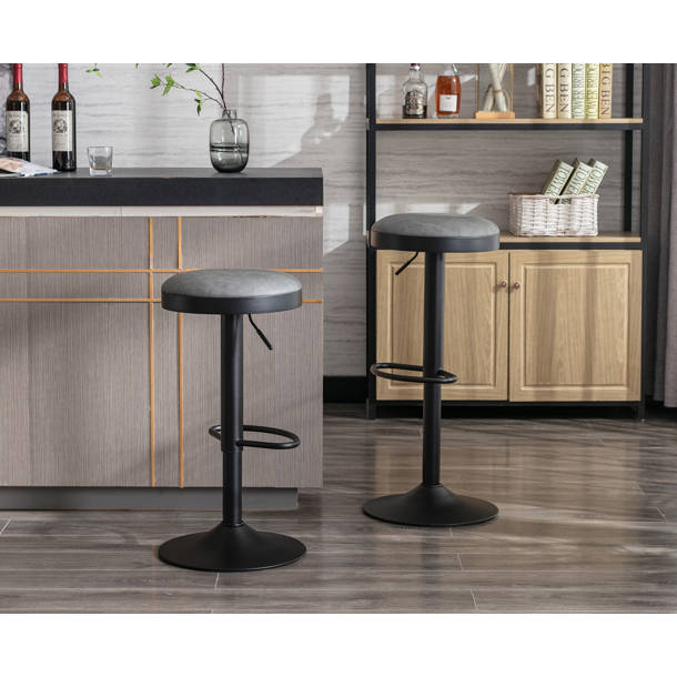 Steelside™ Jaydon Swivel Adjustable Height Stool & Reviews | Wayfair