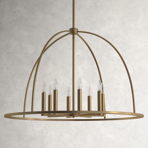 Farmhouse & Rustic Gold Finish Chandeliers | Birch Lane