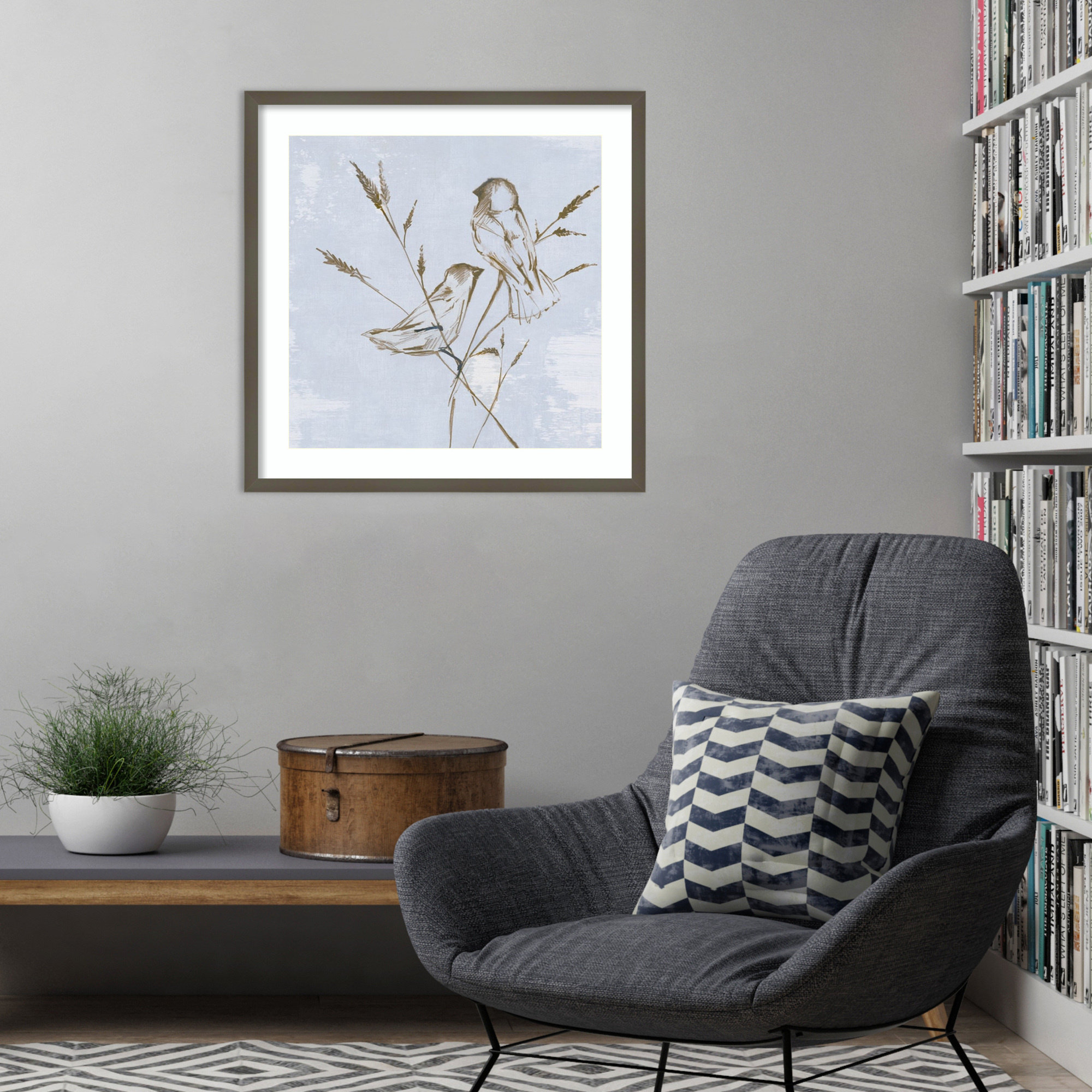 Lark Manor™ Pastel Birds I by Eli Jones Wood Framed Wall Art Print ...