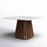 AllModern Kendall Solid Wood & Marble Square Dining Table & Reviews ...