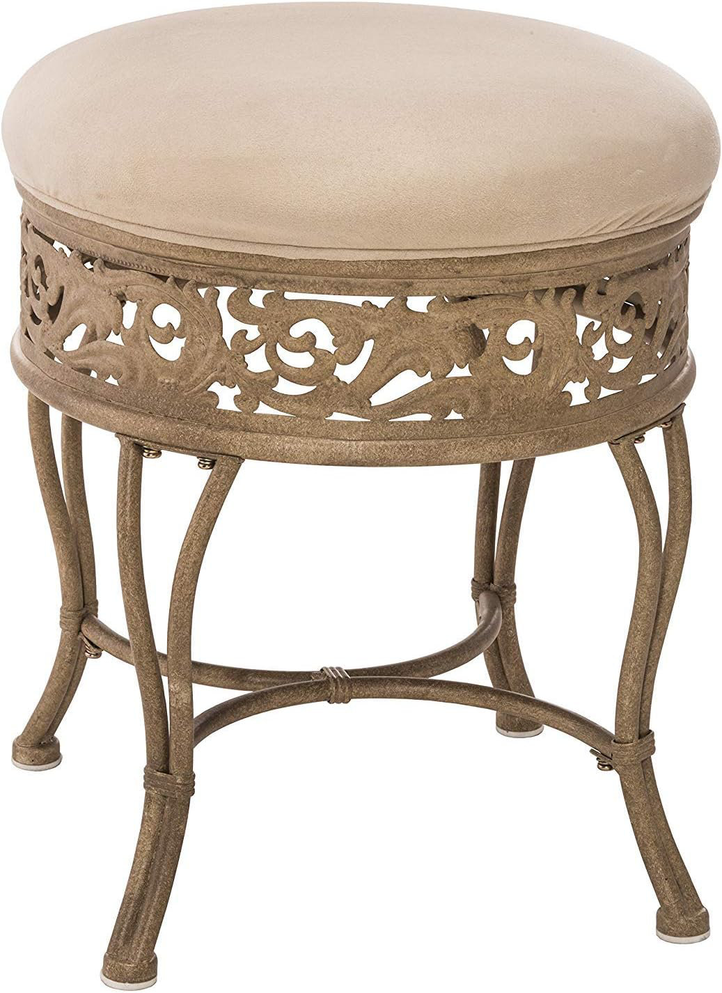 Astoria Grand Kaye Metal Vanity Stool & Reviews | Wayfair