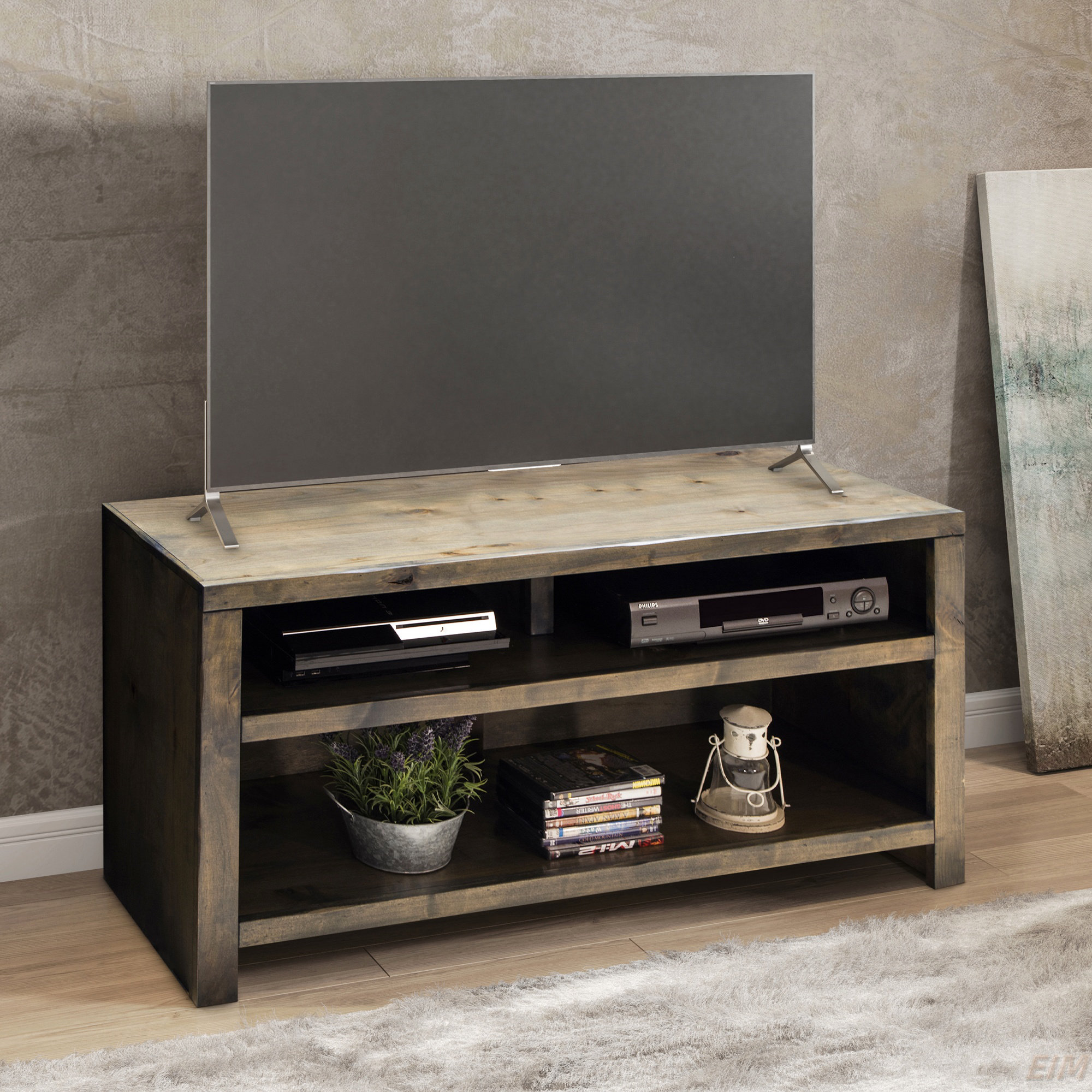 Union Rustic 48 Inch TV Stand For Tvs Up To 55 Inches, No Assembly ...