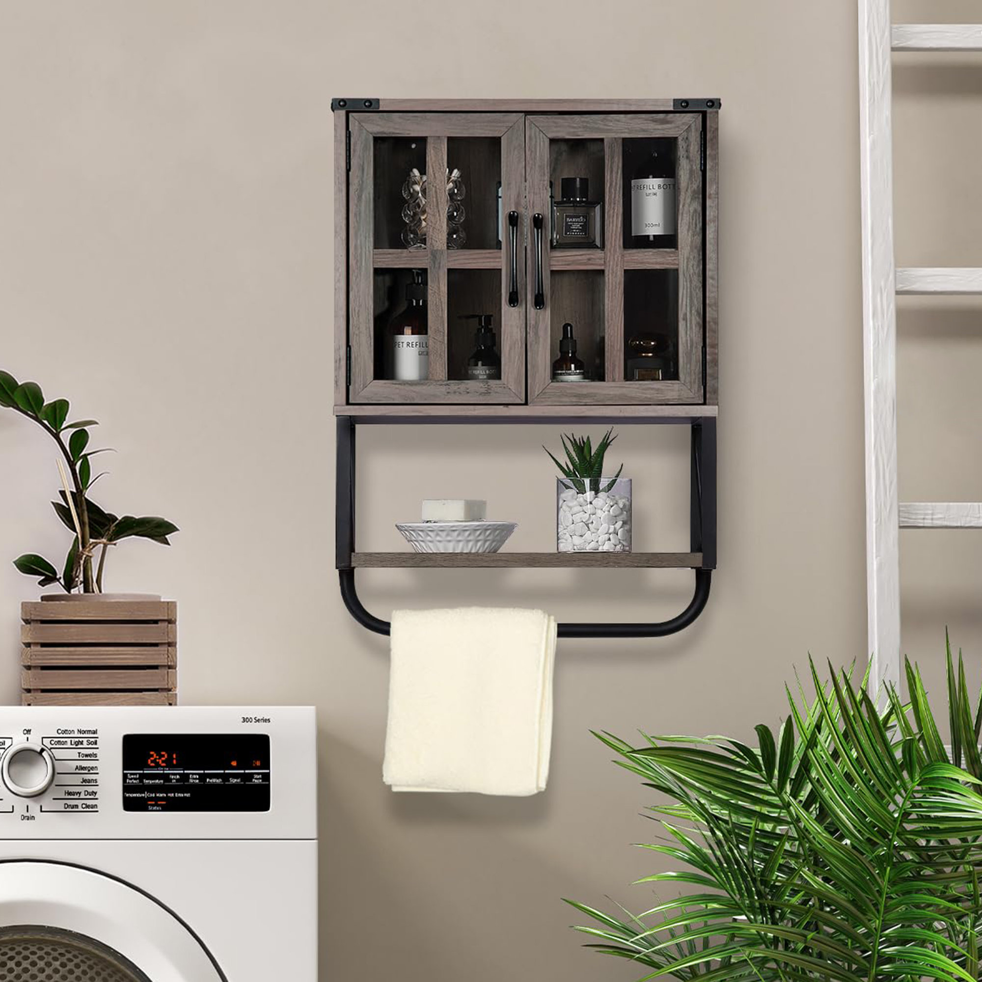 Rosalind Wheeler Farmhouse Style Wood Wall Storage | Wayfair