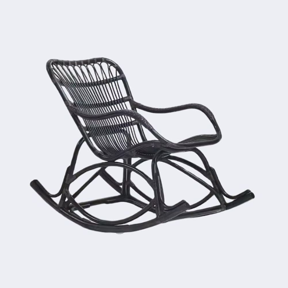 ChairVogue Vintage Black Single Rocking Chair Solid Wood Rocking Chair ...