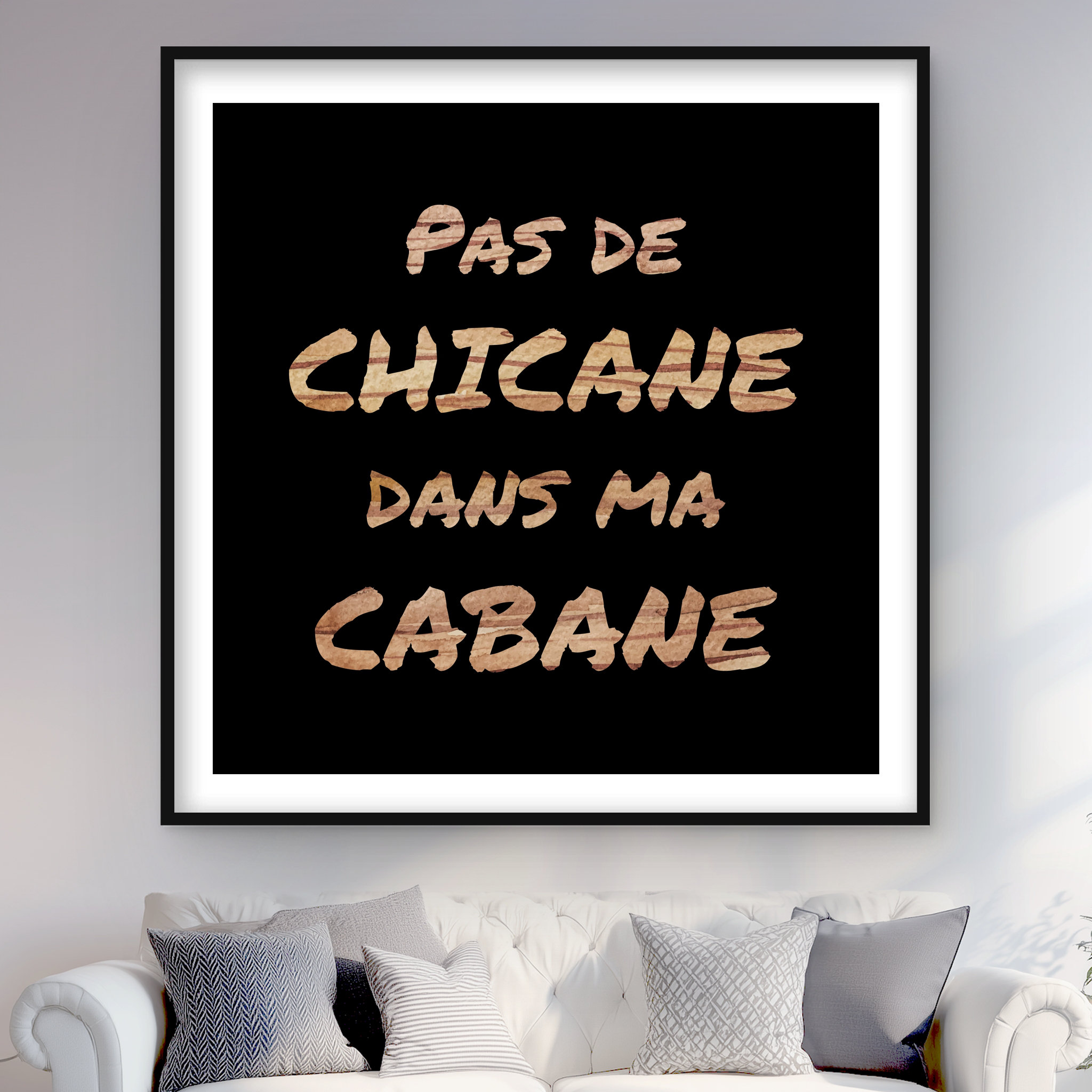 Lark Manor™ No Dispute in My House - Black | Hygge Quotes Framed Print ...