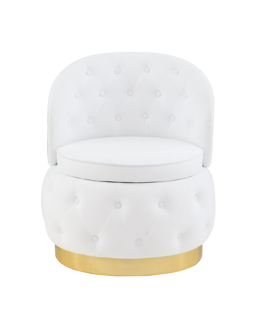 Rosdorf Park Swivel Cuddle Barrel Accent Storage Chairs | Wayfair