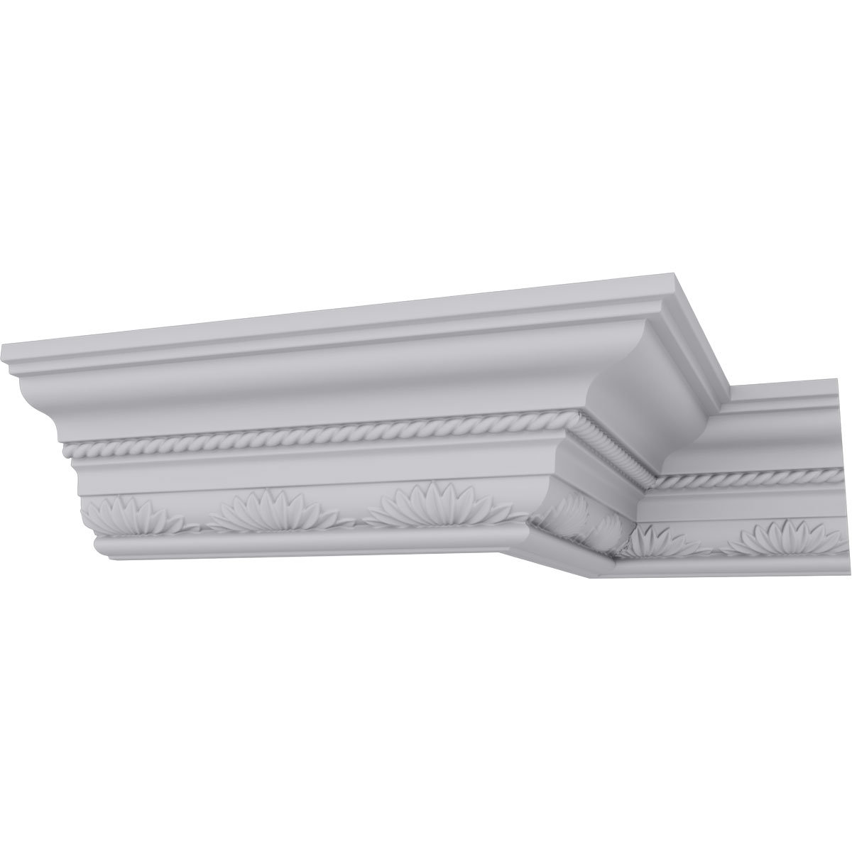 Ekena Millwork Chesterfield Running Rope Crown Moulding | Wayfair
