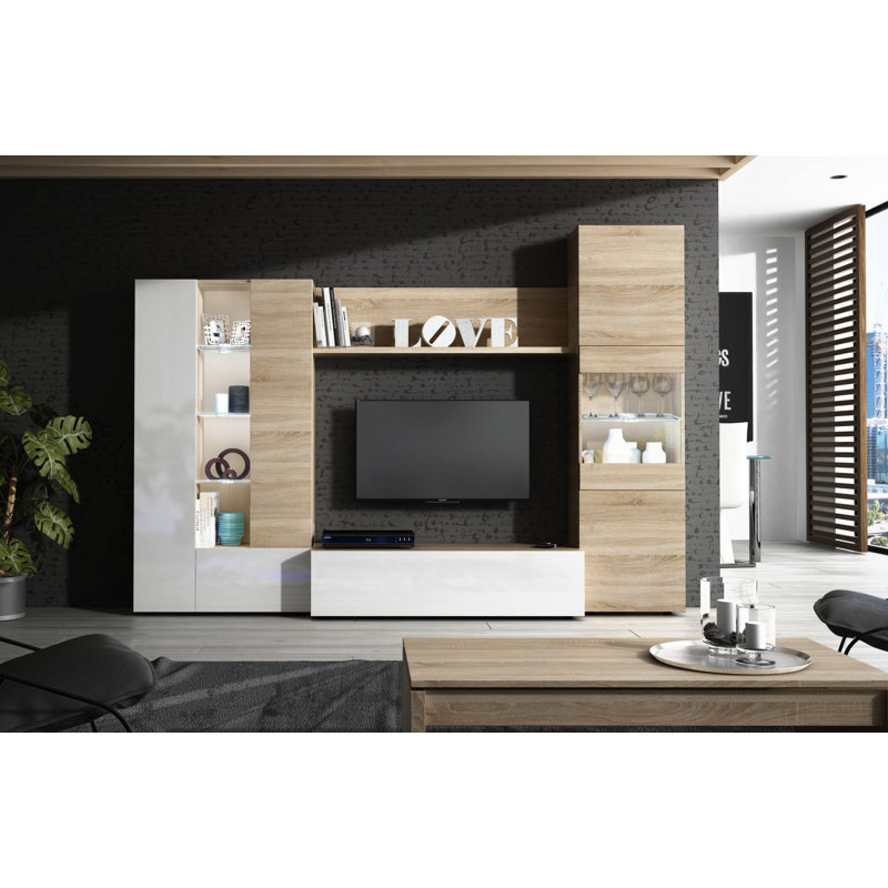 Brayden Studio Fitted Wall Raleigh, Modular Tv Stand For Living Room ...