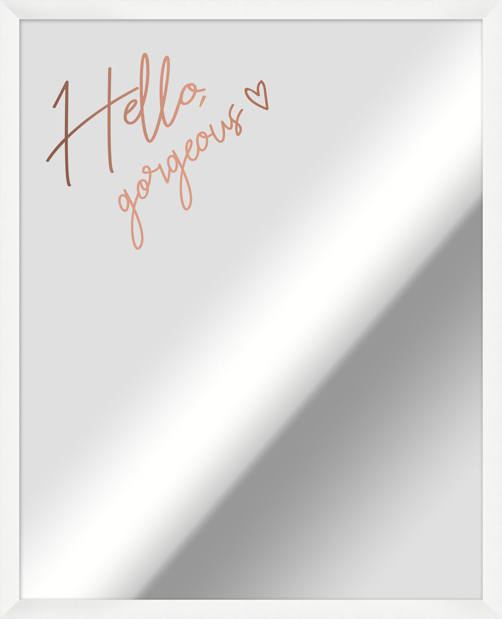 Wendover Art Group Hello Gorgeous Rose Mirror 2 | Wayfair