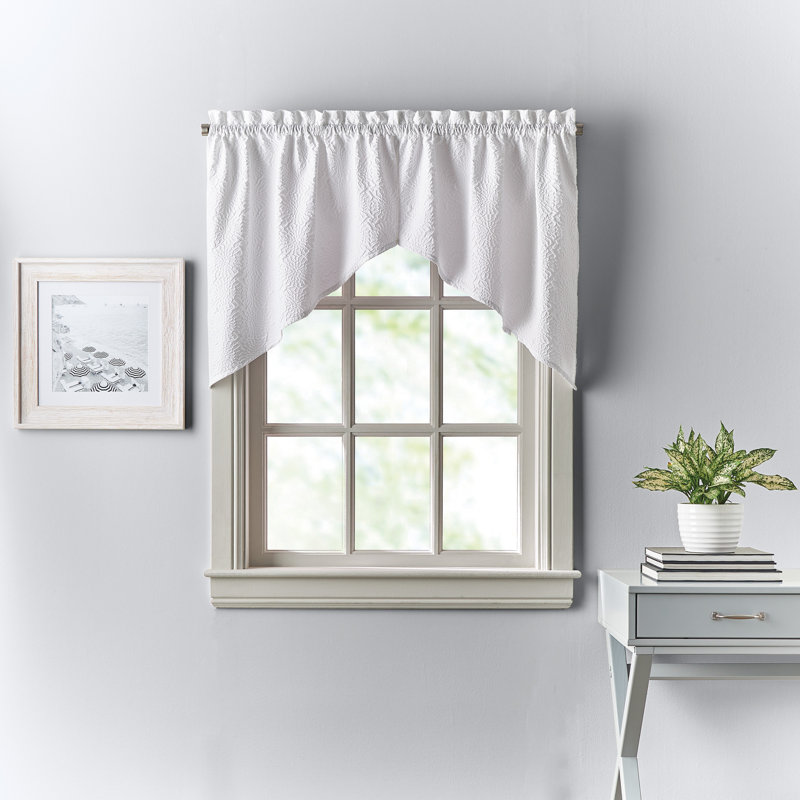 DKNY Chrysanthemum Floral Window Swag Pair & Reviews | Wayfair