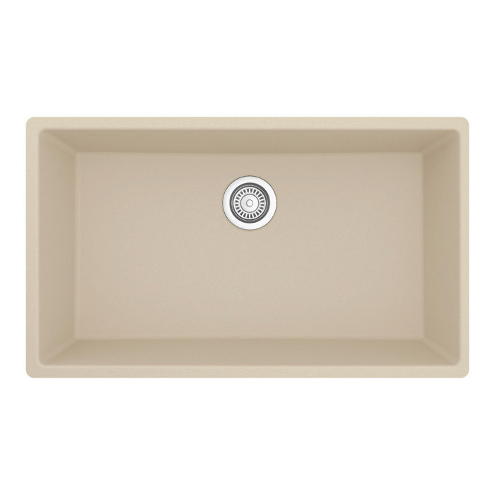 Karran Quartz 32-1/4'' X 19-1/4'' Large Single Bowl Undermount Kitchen ...