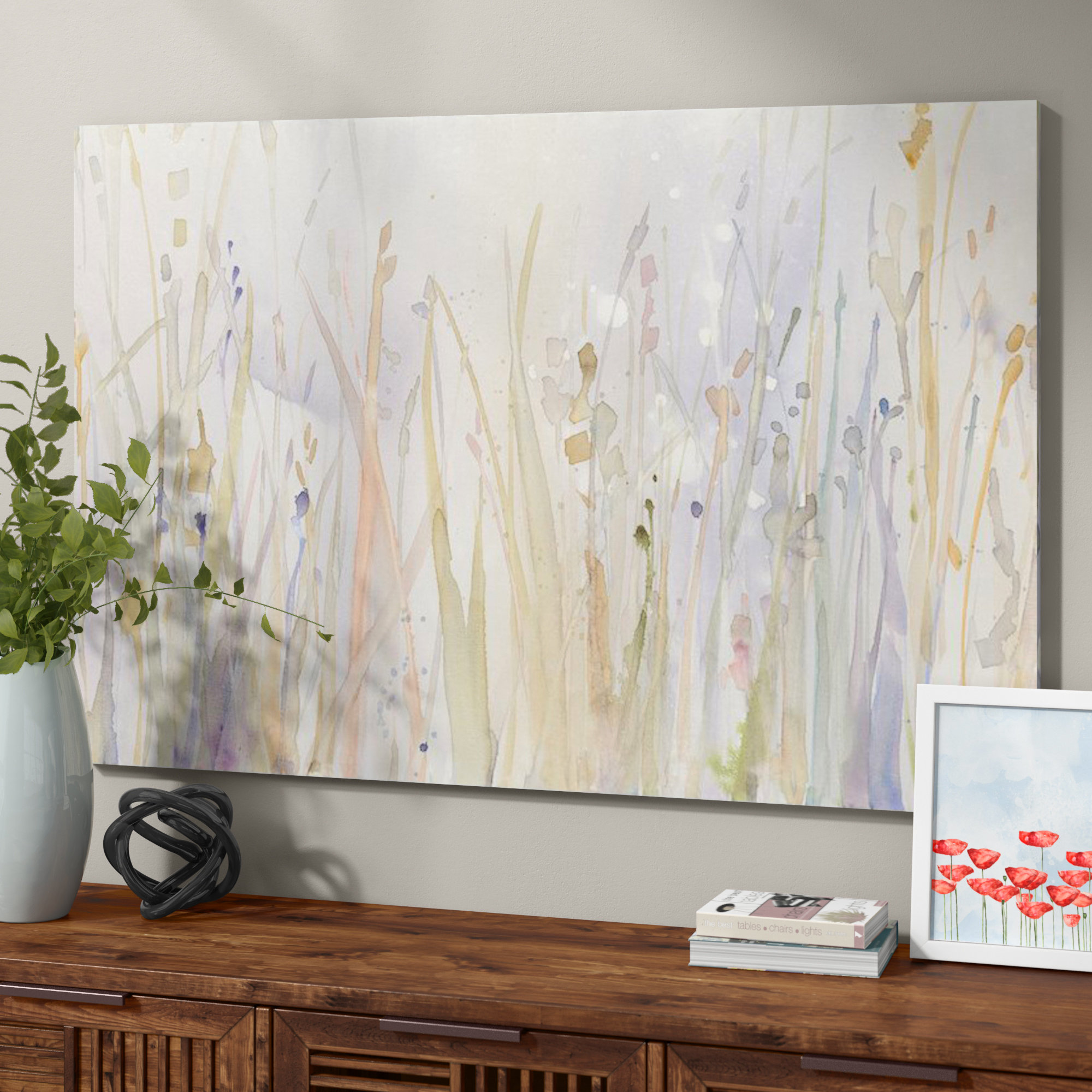 East Urban Home 'Autumn Grass' Painting Print on Canvas & Reviews | Wayfair