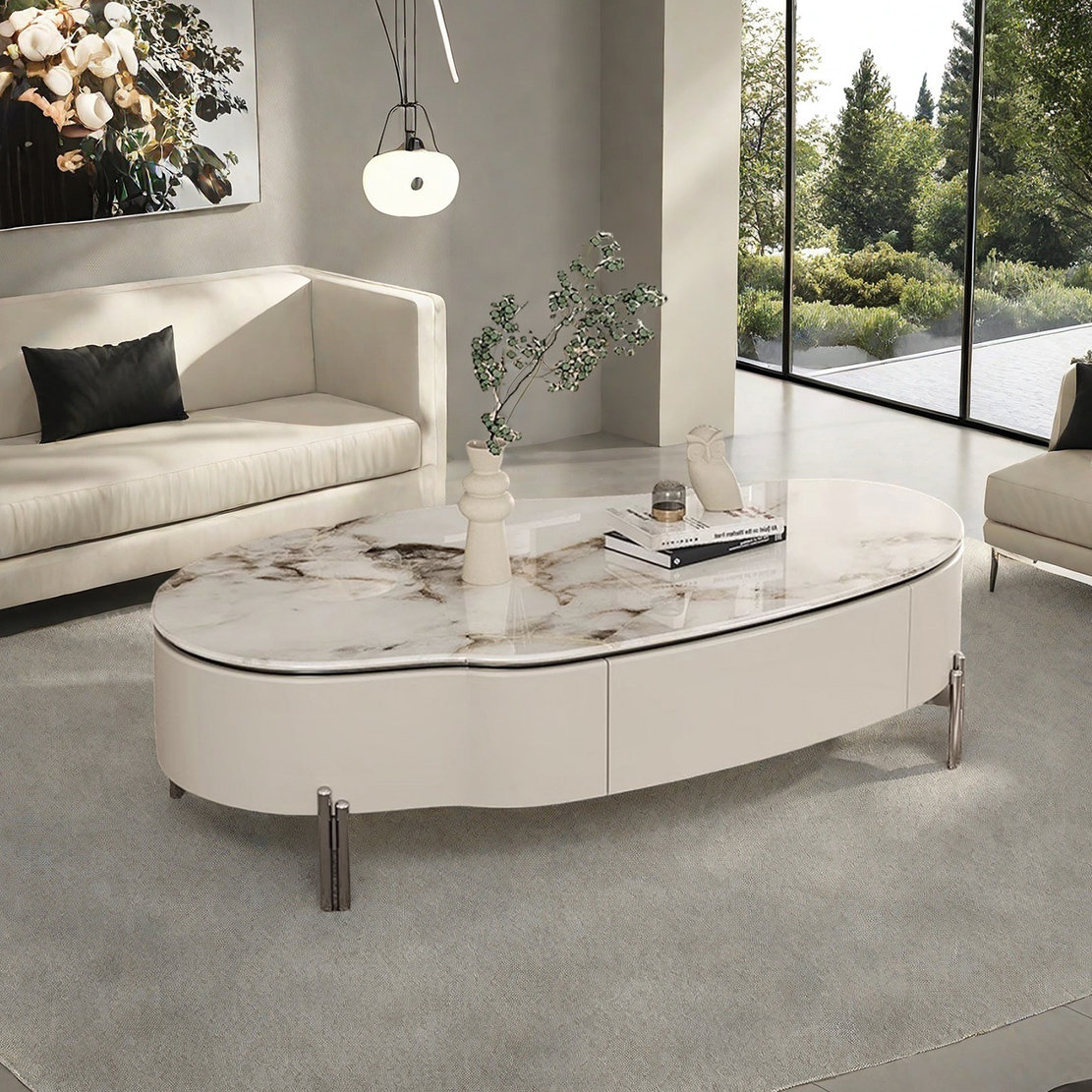 Orren Ellis Creative microcrystalline stone coffee table | Wayfair