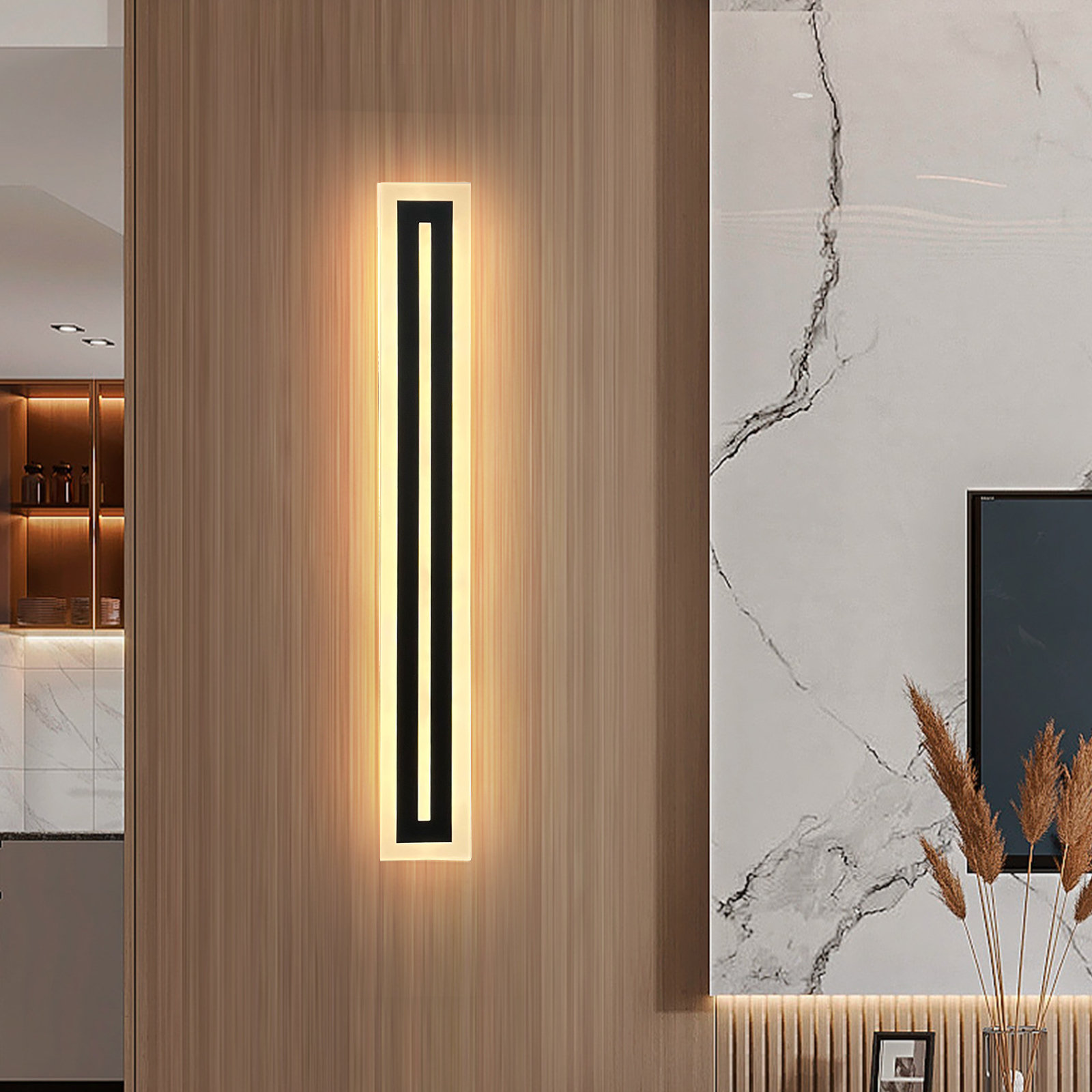 Wrought Studio™ Divora LED Modern Wall Lights Exterior Wall Light ...