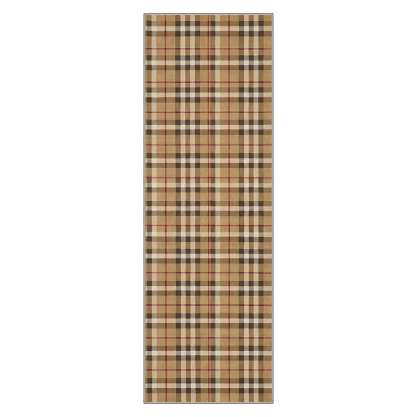 August Grove® Christmas Red Printed Machine Washable Area Rug – Non ...