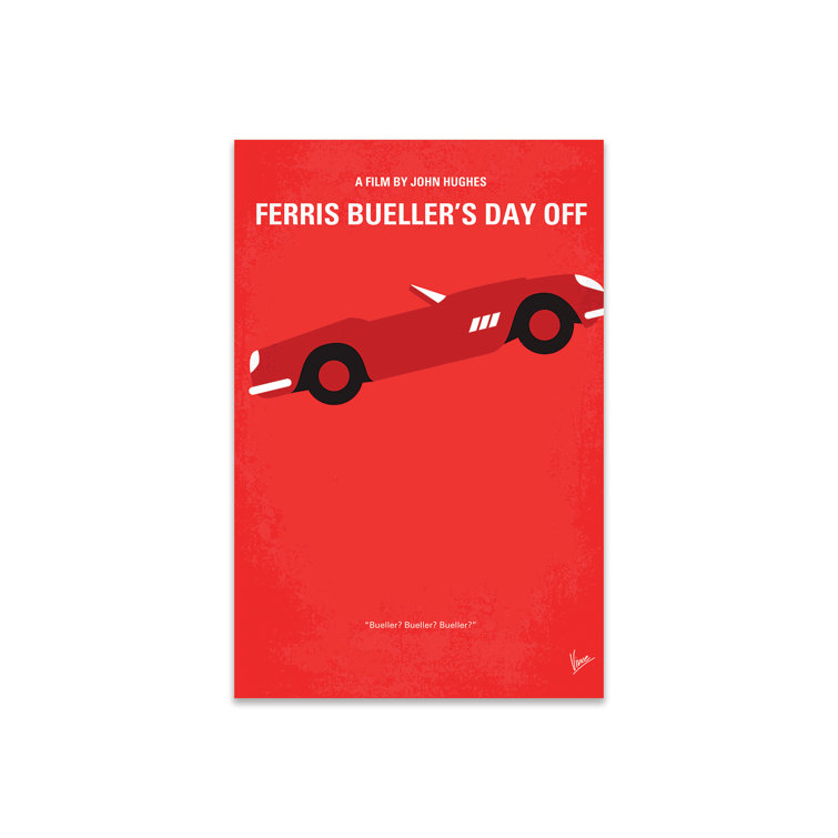 iCanvas Ferris Bueller's Day off Minimal Movie Poster by Chungkong - No ...