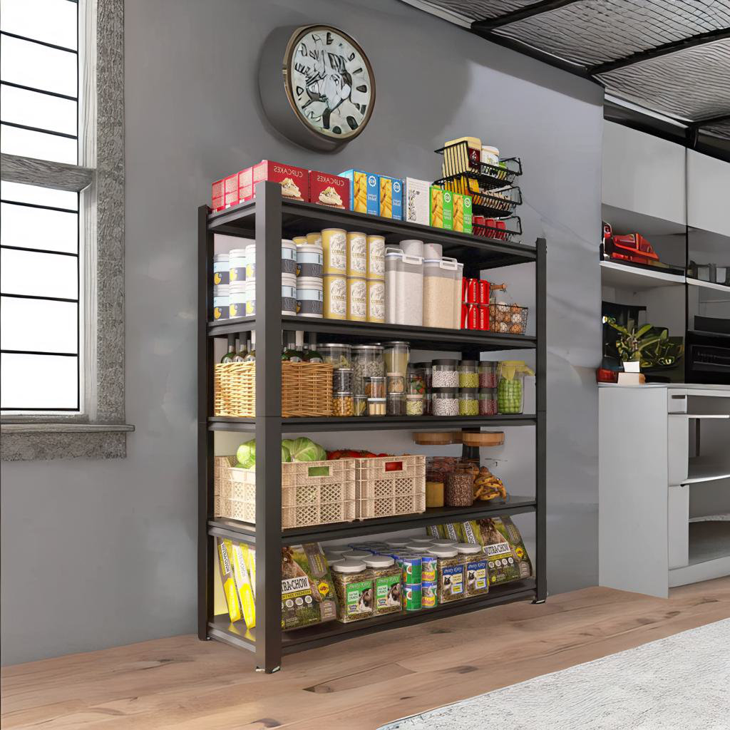 Hokku Designs Black Metal Shelves | Wayfair