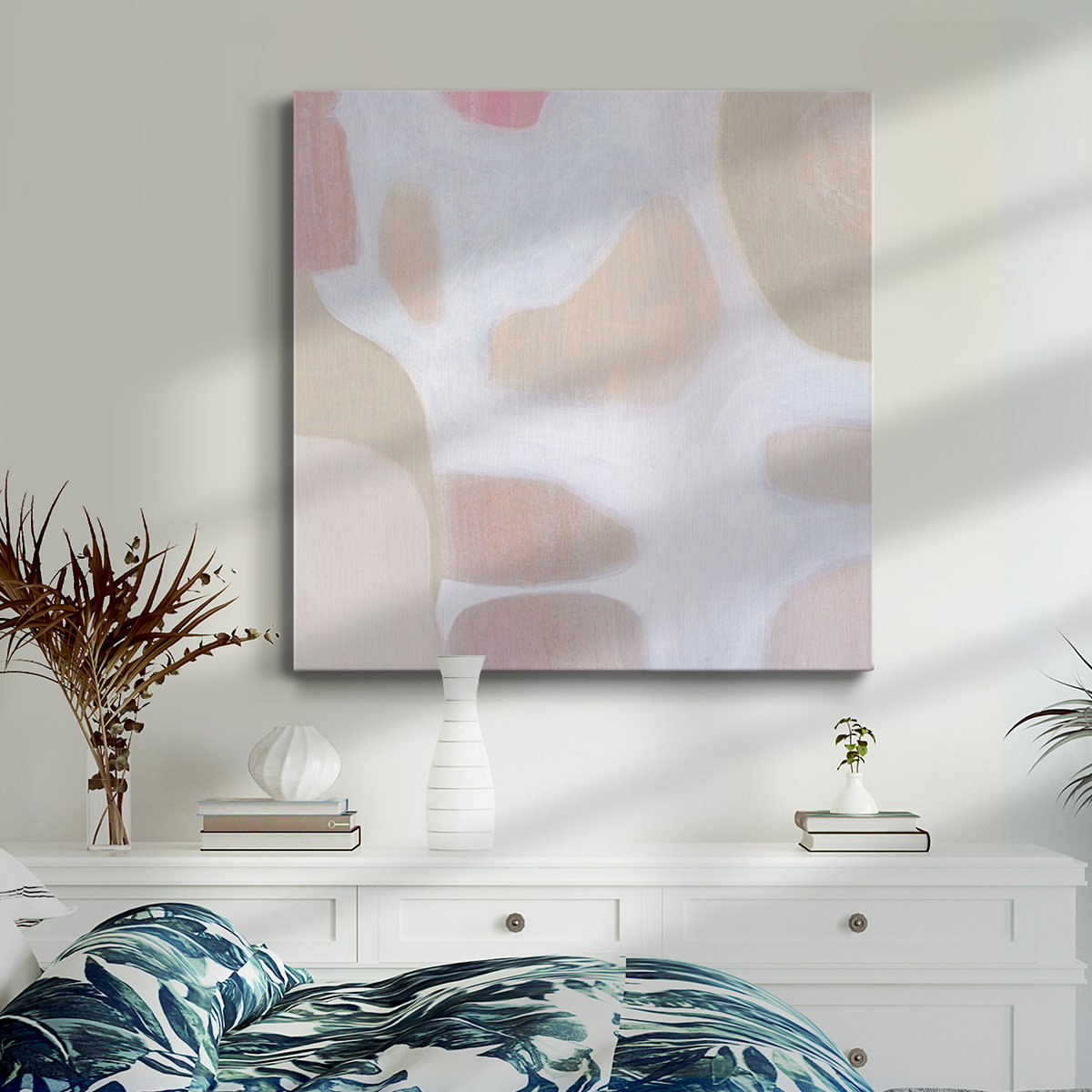 Wrought Studio™ Blush Rock IV-Premium Gallery Wrapped Canvas - Ready to ...