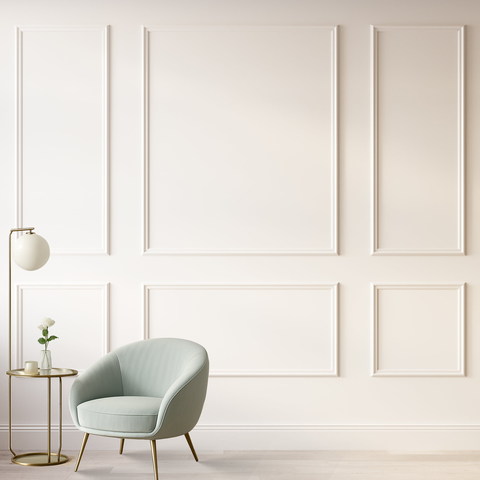 THLYNSAM 6-Frame Wall Molding Kit, Prefabricated Decorative Molded ...