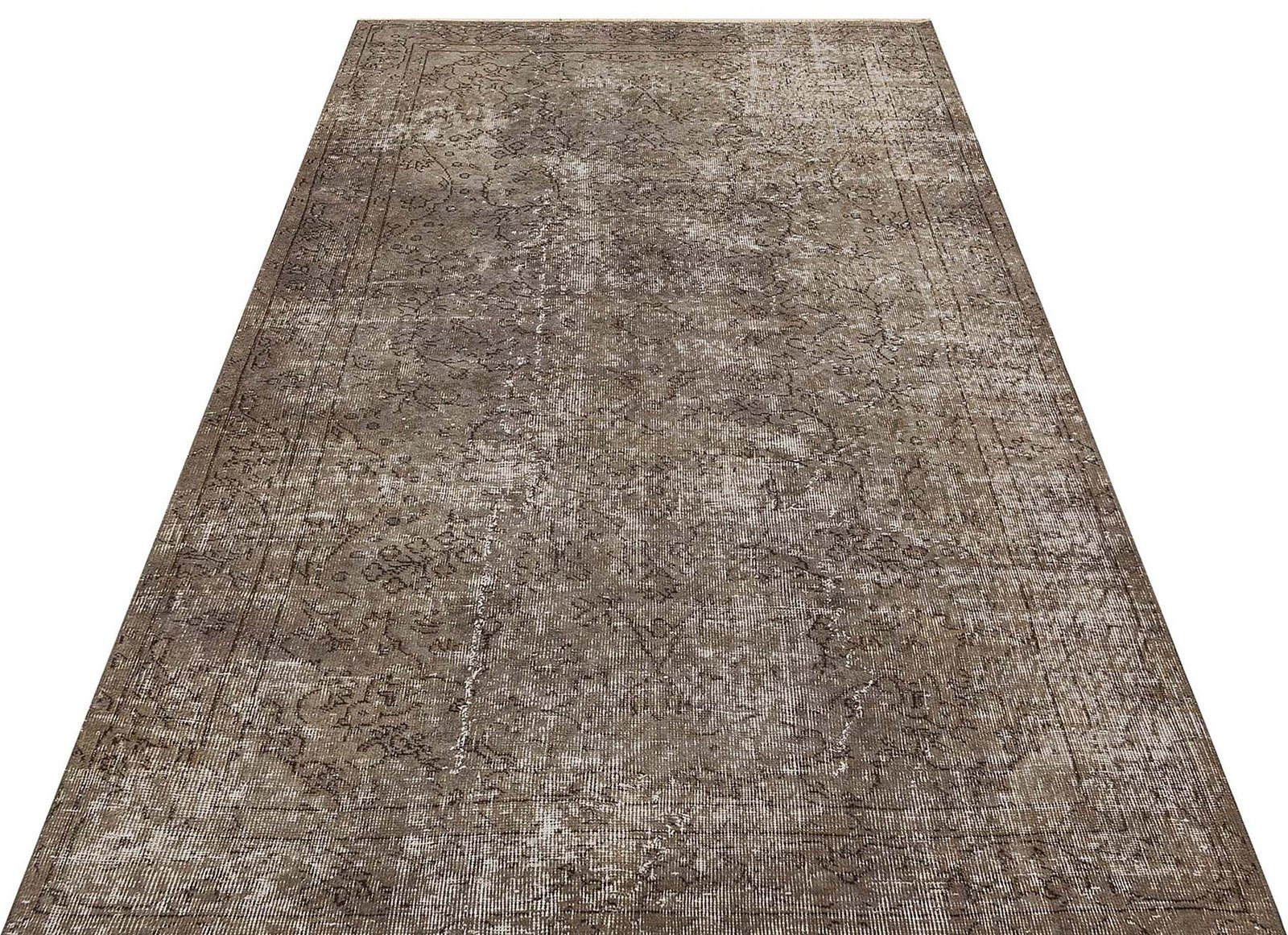 Fleur De Lis Living Sem1428 Grey Vintage Wool Handmade Area Rug | Wayfair