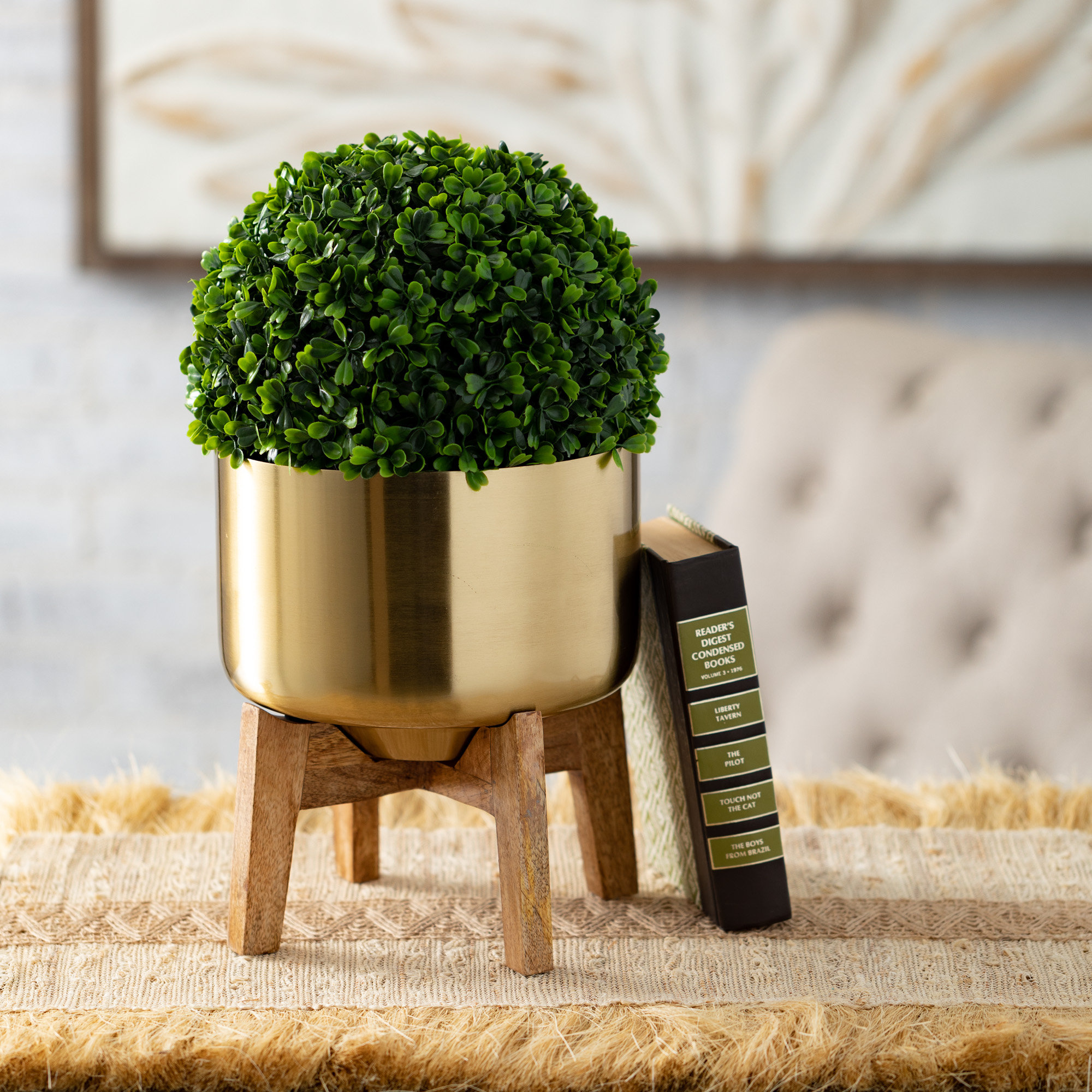 Everly Quinn Kiptyn Metal Pot Planter | Wayfair