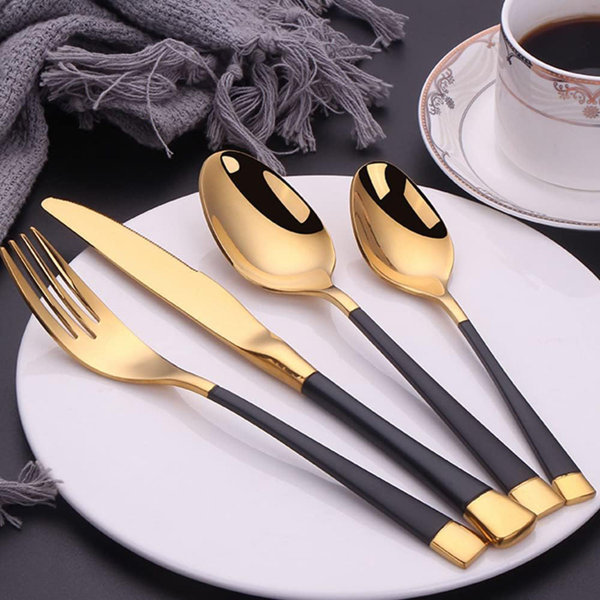 Mercer41 Ferkin Flatware Set - Service for 6 & Reviews | Wayfair