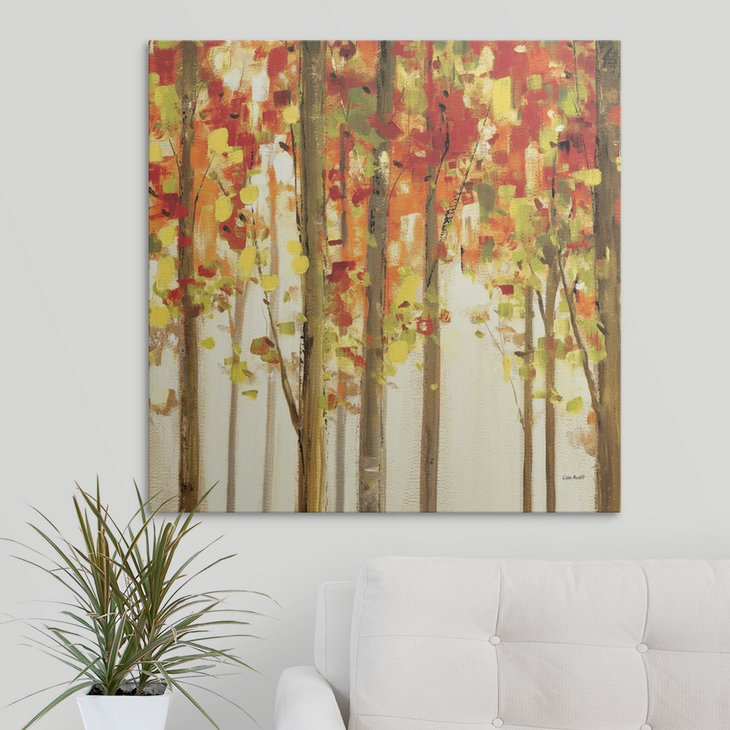 Millwood Pines 'Autumn Forest Study II' by Lisa Audit Painting Print ...