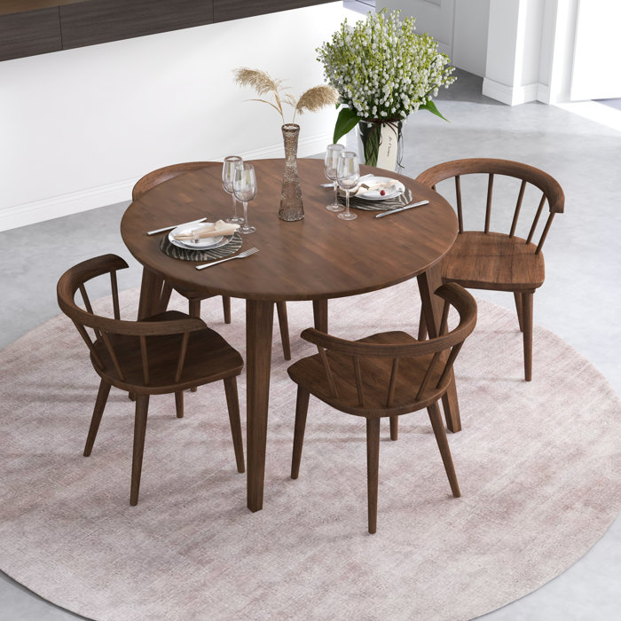 George Oliver Hajdar 5 - Piece Dining Set & Reviews | Wayfair