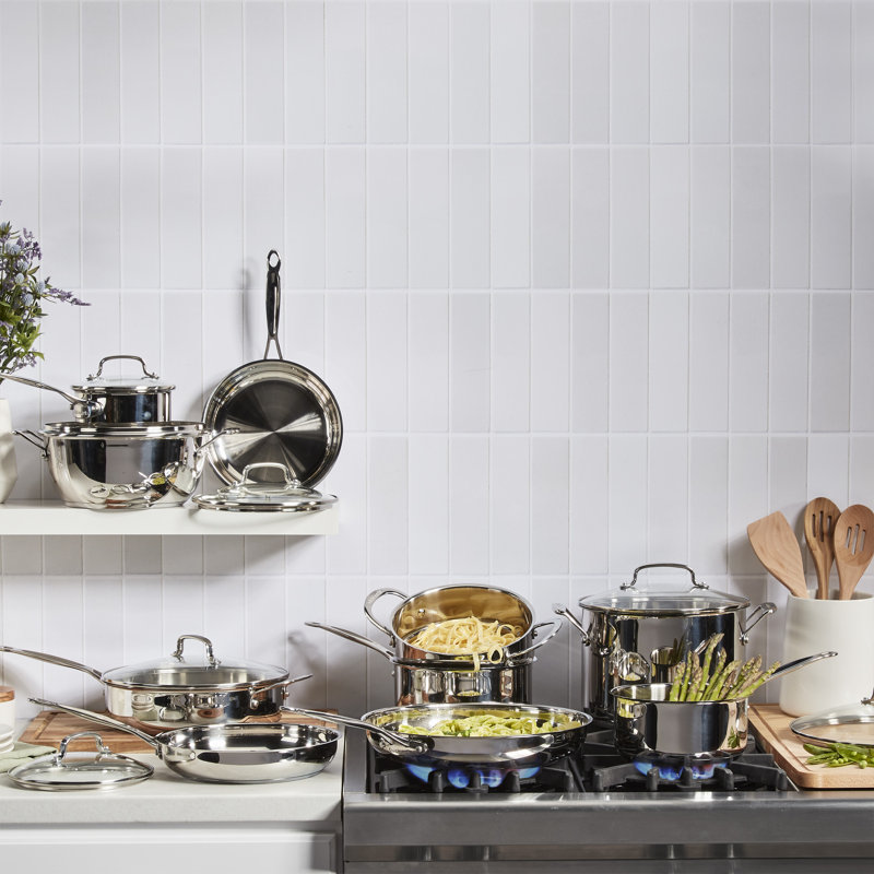 Cuisinart Chef's Classic 17 Piece Stainless Steel Cookware Set ...