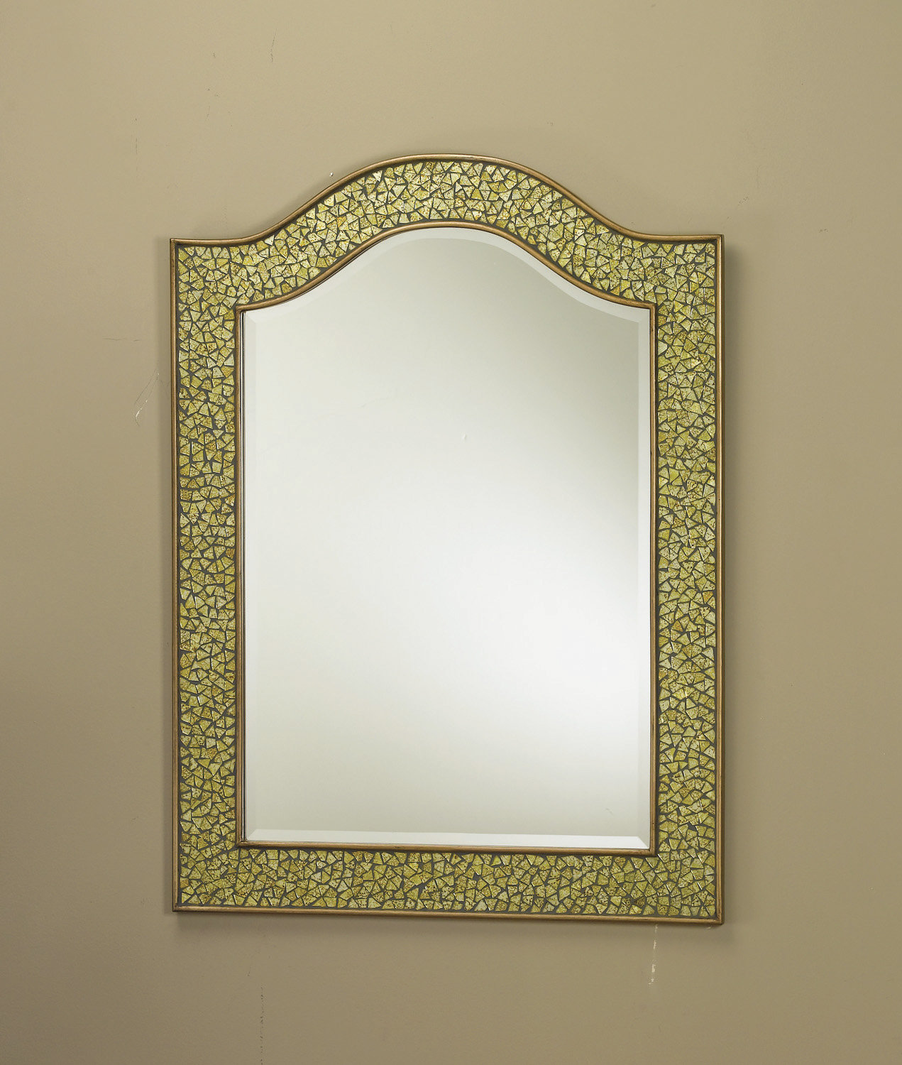 AA Importing Mosaic Glass Bordered Beveled Wall Mirror | Wayfair