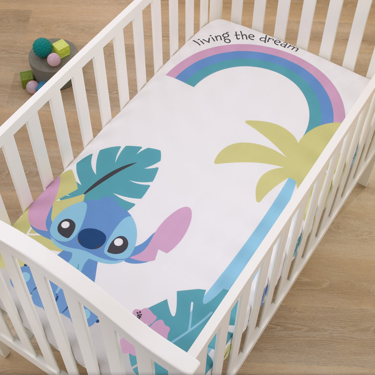 Disney Stitch Infant Bedding - Piece Standard Crib Fitted Sheet ...