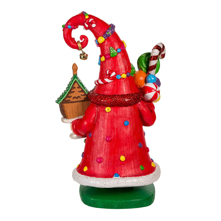 Kurt Adler 10-Inch Jolly Jingles Candy Gnome Table Piece - Wayfair Canada