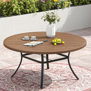 Round Patio Dining Tables You'll Love | Wayfair