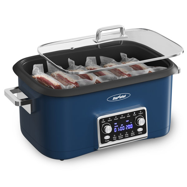 Green4ever 12-In-1 Digital Programmable Slow Cooker, 8 Quart Multi ...
