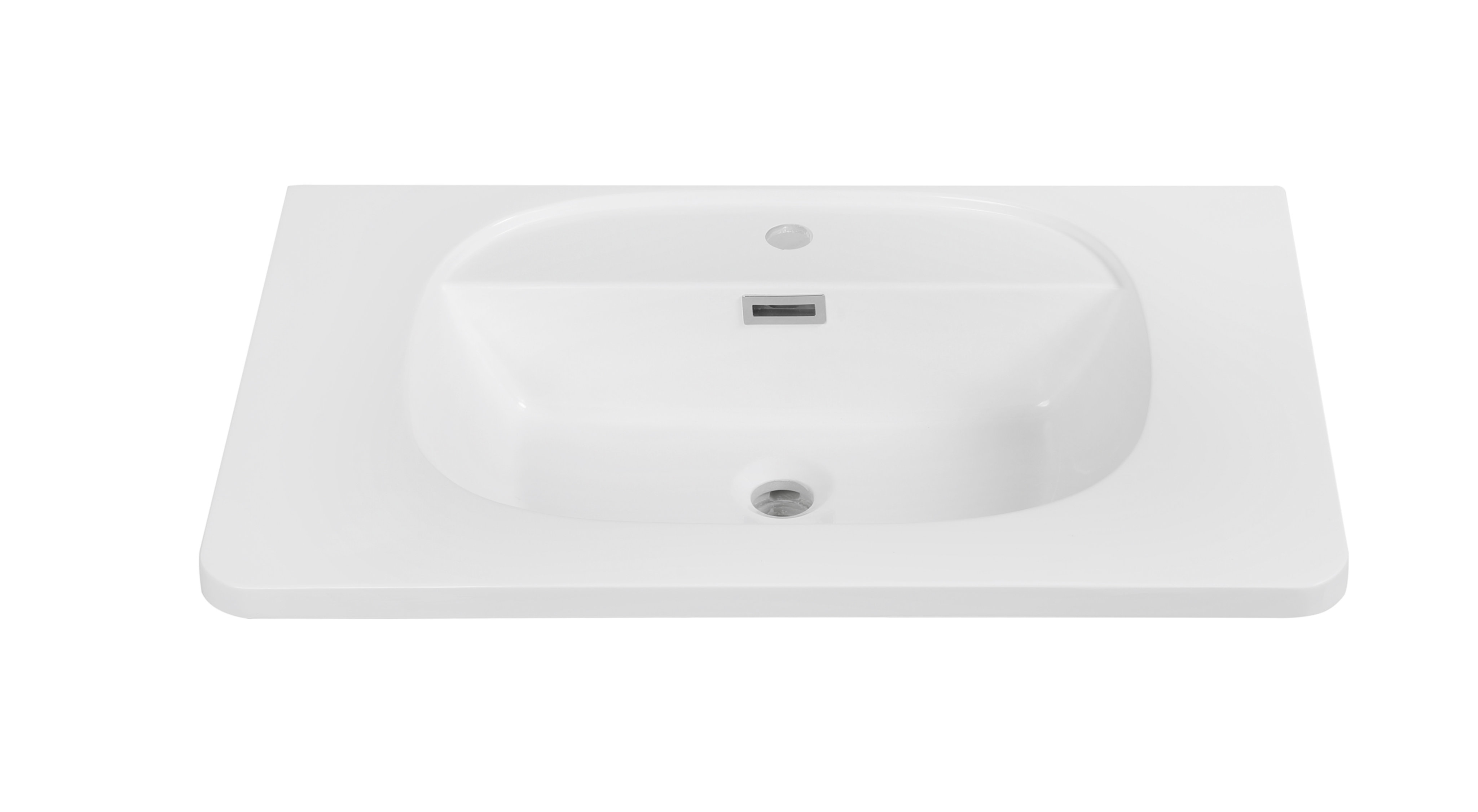 Streamline Bath 29.5" Solid Surface Resin Streamline Vanity Top ...