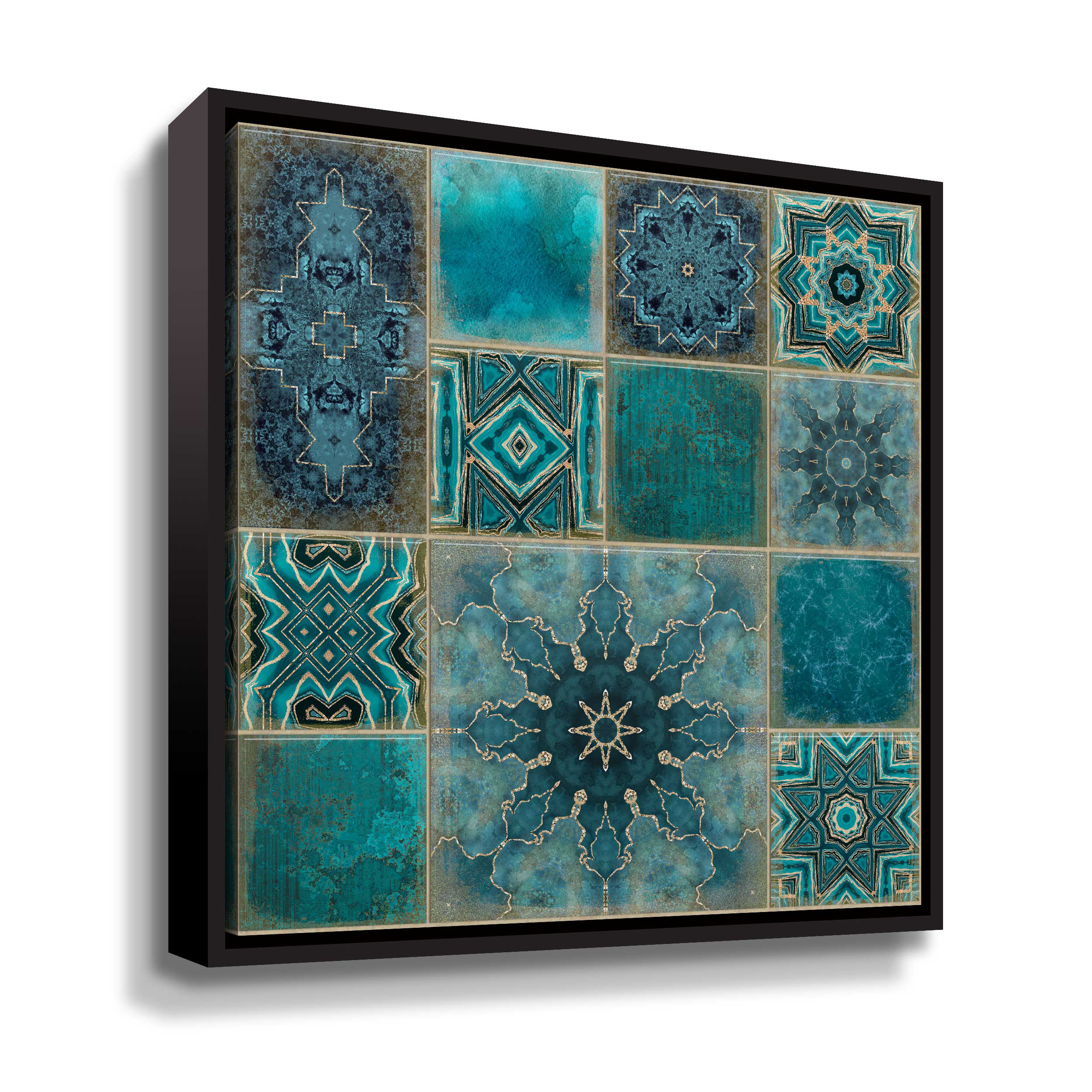Bungalow Rose Faded Luxury Teal Tiles Faded Luxury Teal Tiles by - on ...
