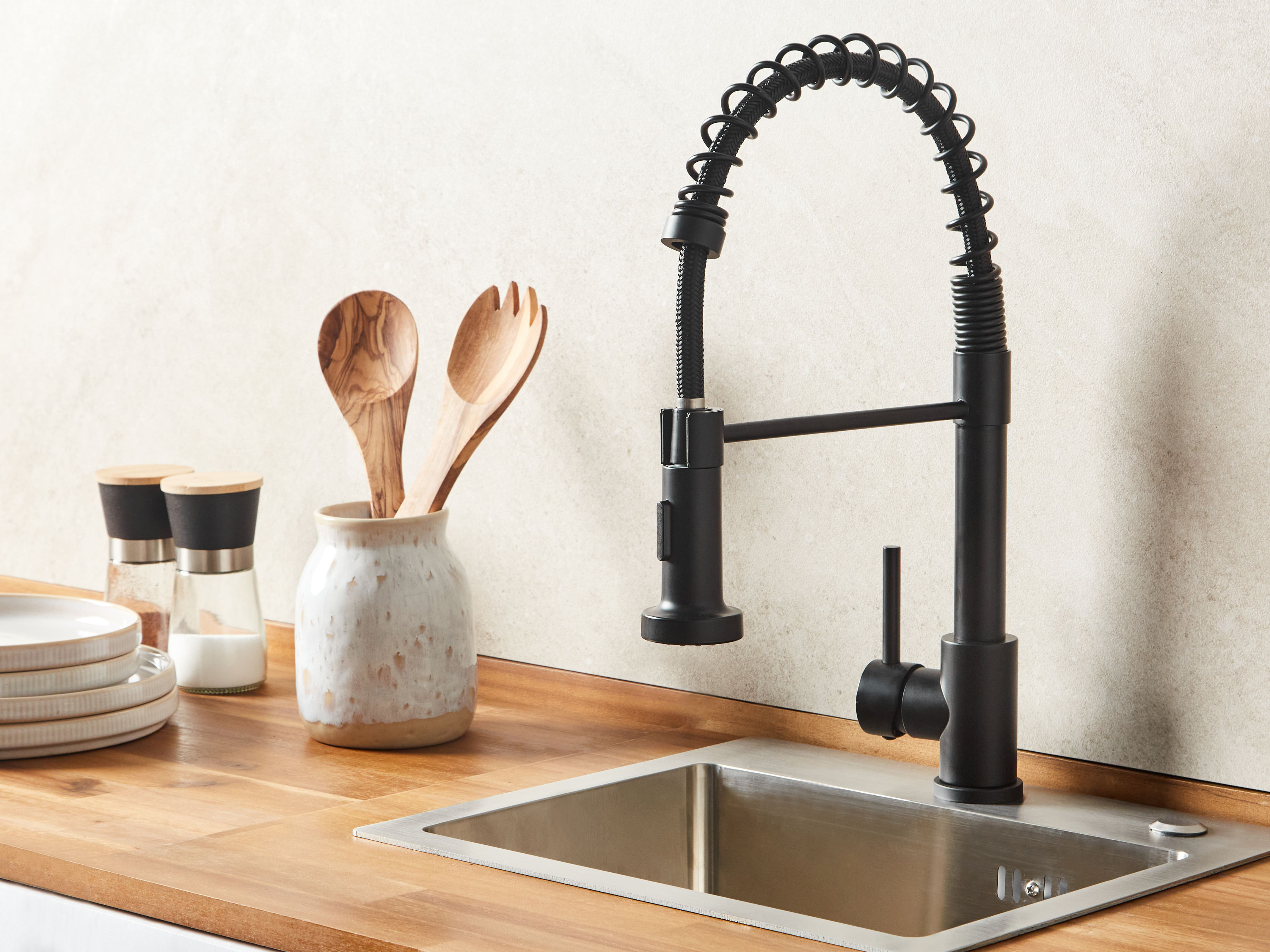 Belfry Kitchen Kitchen Spring Coil Tap MAIHUE Silver | Wayfair.co.uk