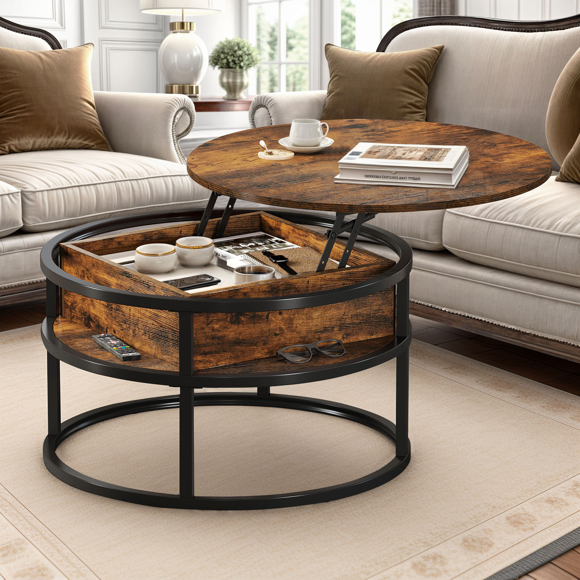 17 Stories Kerisha Lift Top Coffee Table & Reviews | Wayfair