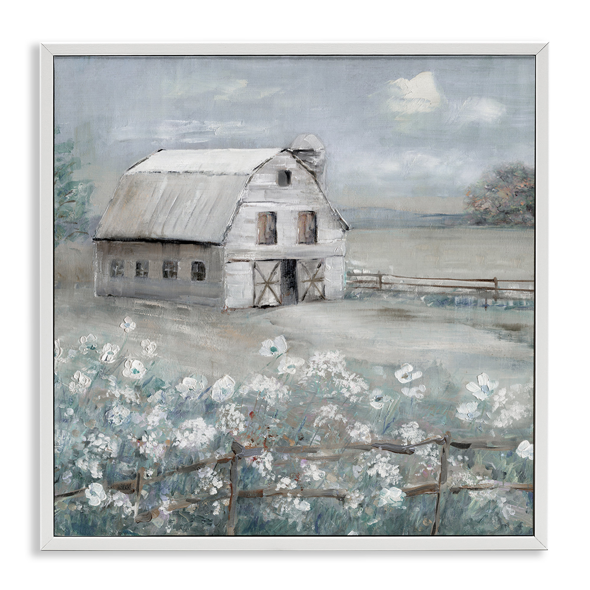 Charlton Home® Traditional Barn & Meadow Framed Giclee Art by Sally ...