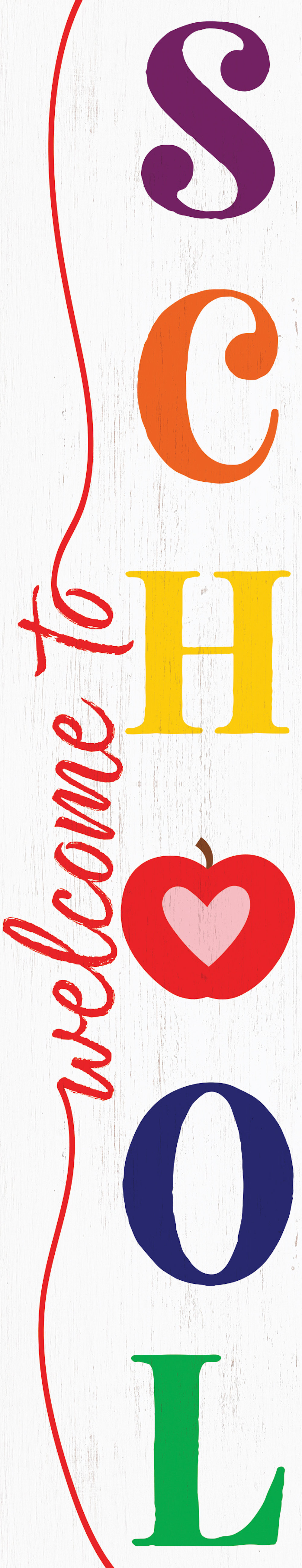 Trinx 48in Welcome to School Porch Sign, Classroom Decor, Teacher Gift ...