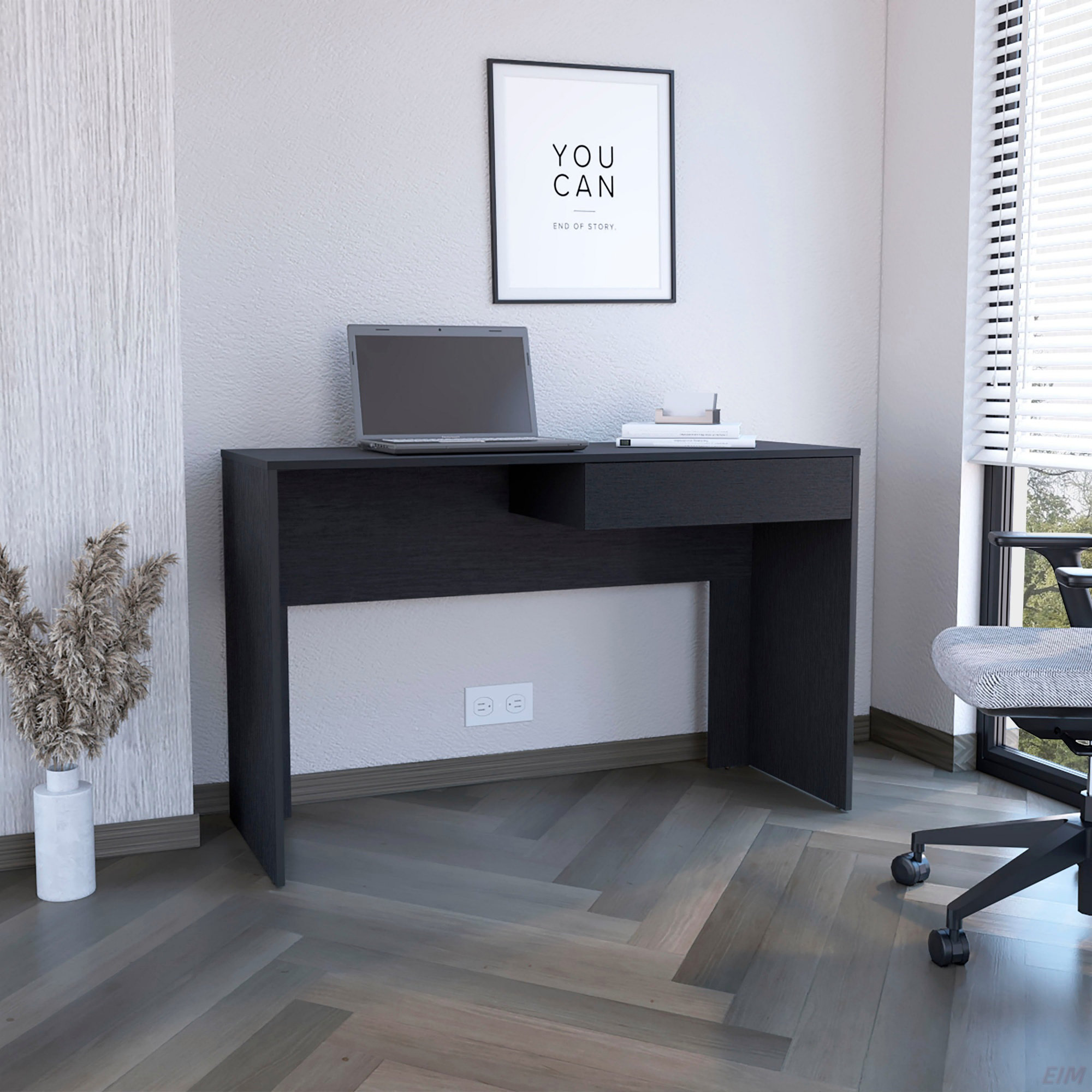 Ebern Designs Writing Computer Desk With One Drawer (Desk) | Wayfair
