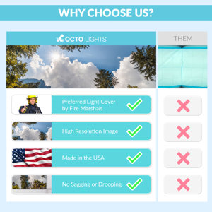 Octo Lights Tree - Magnetic Fluorescent Light Cover for Ceiling Lights ...