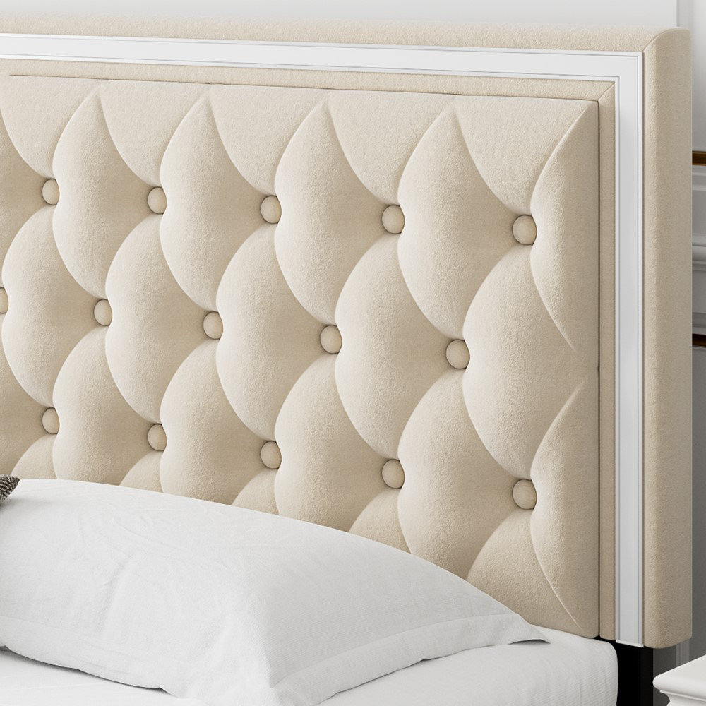 Lark Manor Ancuta Tufted Upholstered Platform Bed 4 Drawers Storage